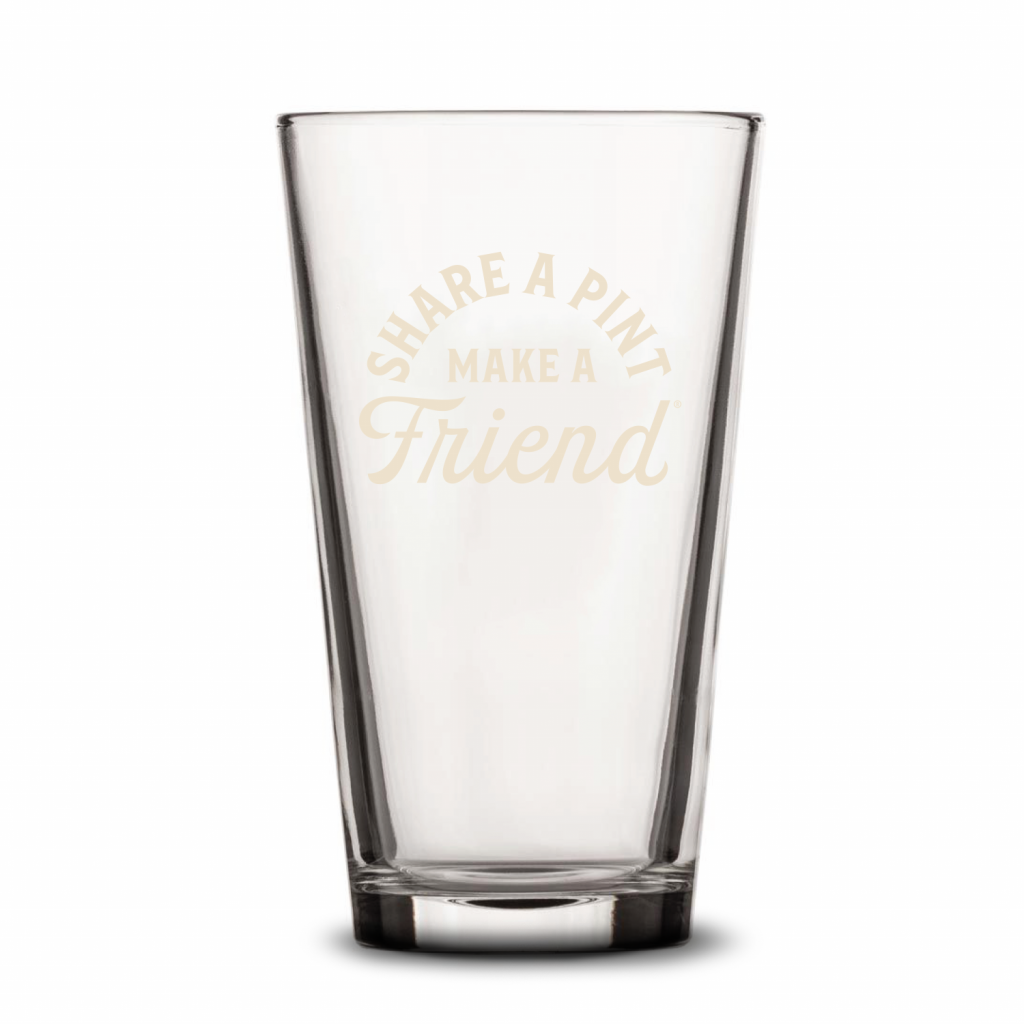 16oz Logo Pint Glass