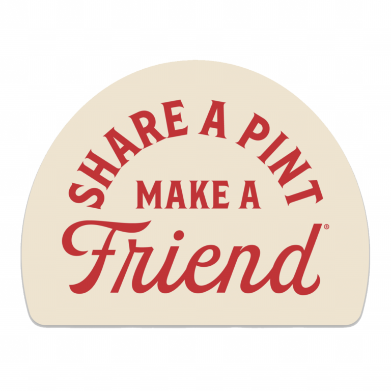 Share A Pint Make A Friend Sticker